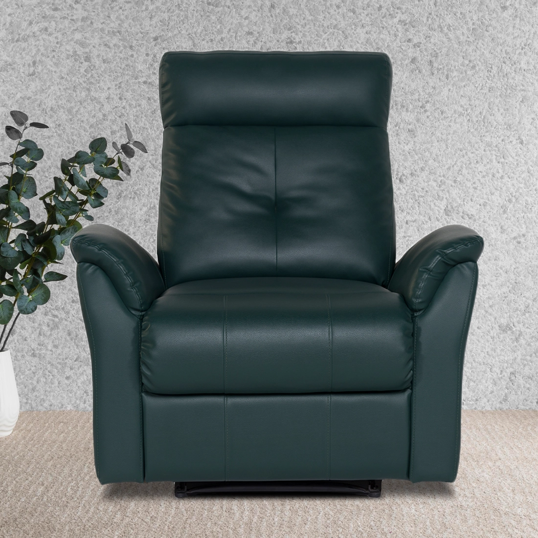Single Seater Recliner Chair - Green Modena | Recliner Sofa | Recliner ...