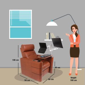 Work From Home Recliner - Flix | 1 Year Warranty | Recliners India