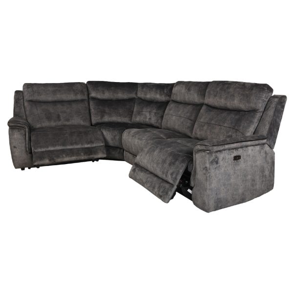 Sectional Curve Recliner Sofa - Royal TV Set | L Shape Sofa Set for ...