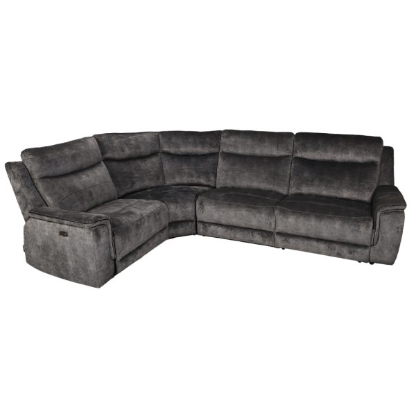 Sectional Curve Recliner Sofa - Royal TV Set | L Shape Sofa Set for ...