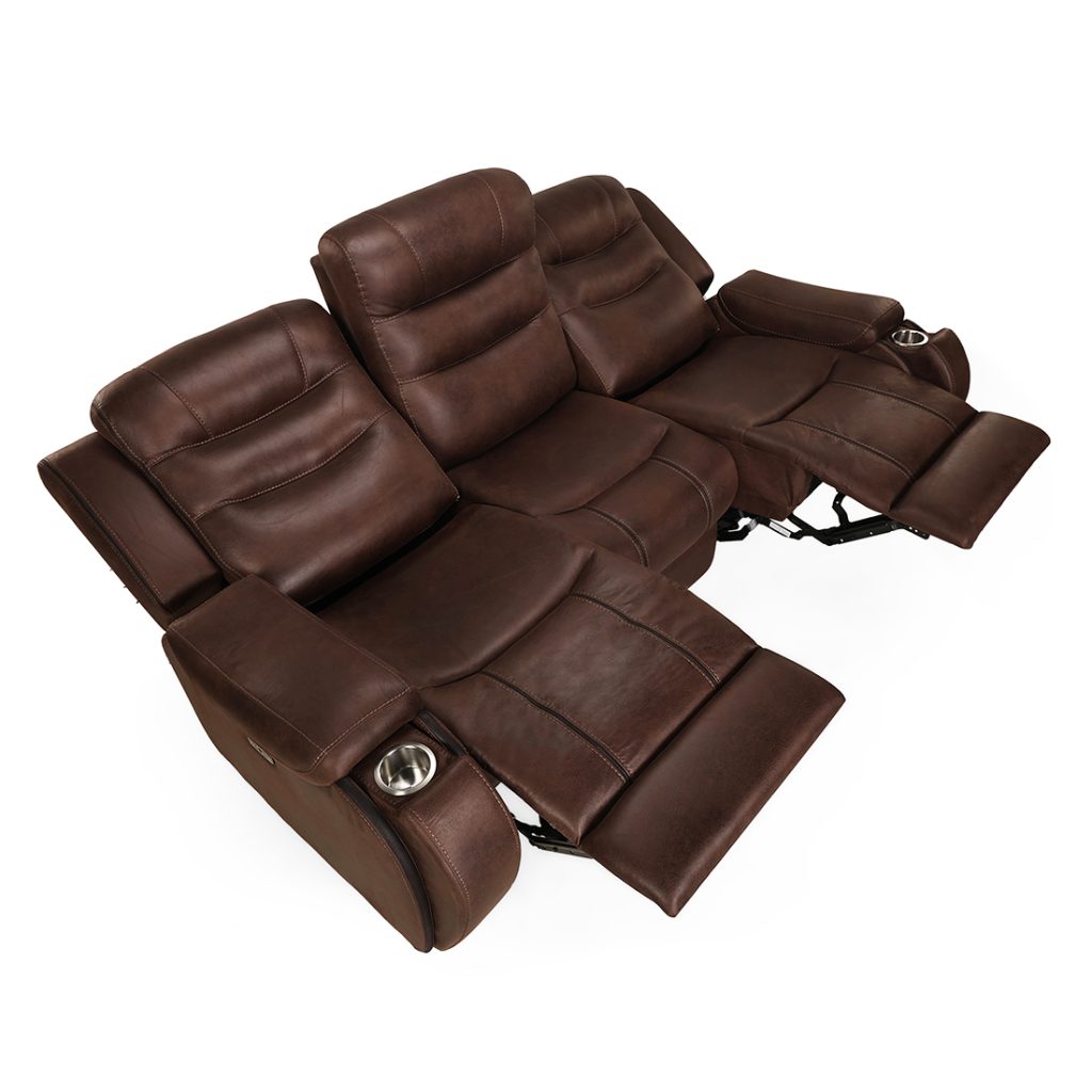 Three Seater Motorized Recliner Sofa - Silk | Recliner Sofa | Recliner ...