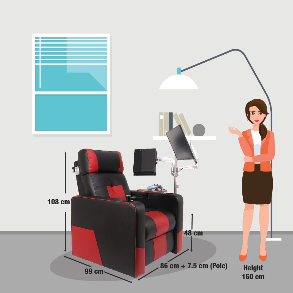 Work From Home Recliner - GenX Console | 1 Year Warranty | Recliners India