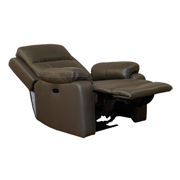 Single Seater Premium Half Leather Recliner Sofa Set - Omega