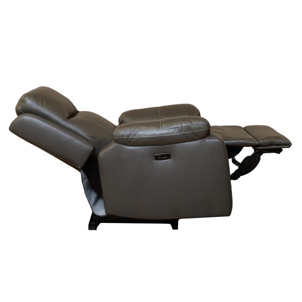 Single Seater Premium Half Leather Recliner Sofa Set - Omega