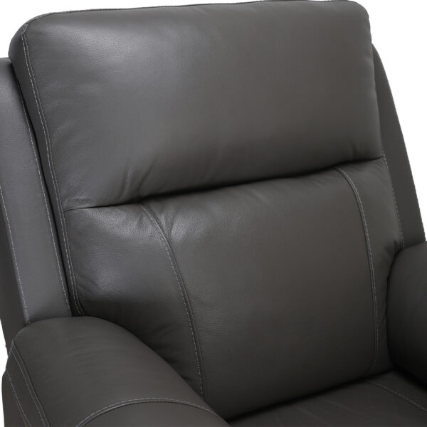 Single Seater Premium Half Leather Living Room Recliner Sofa Set - Omega