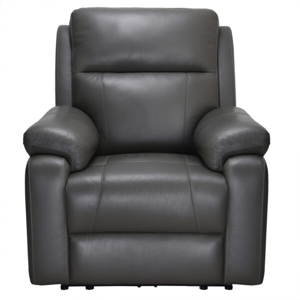 Single Seater Premium Half Leather Living Room Recliner Sofa Set - Omega