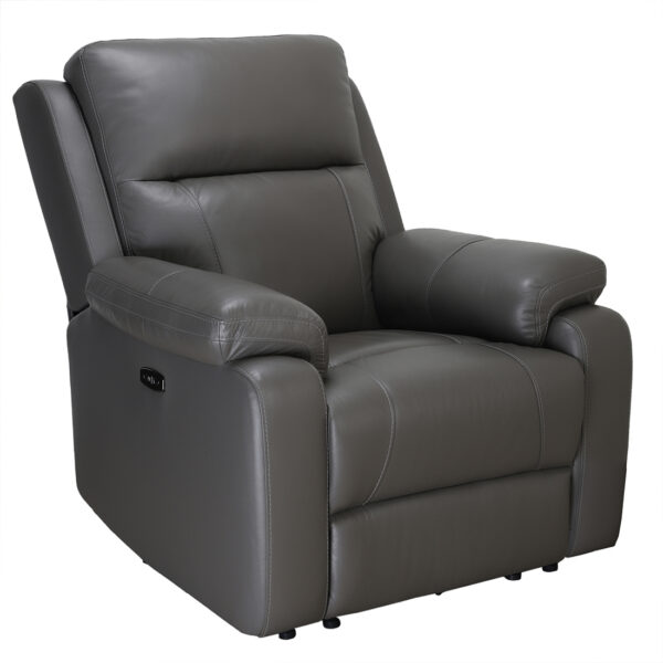 Single Seater Premium Half Leather Living Room Recliner Sofa Set - Omega