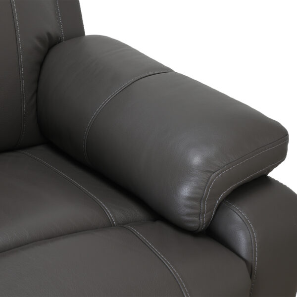 Single Seater Premium Half Leather Living Room Recliner Sofa Set - Omega