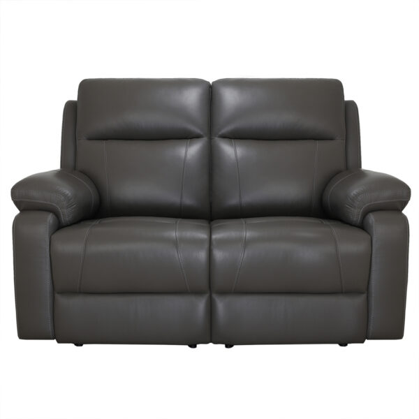 Two-Seater Living Room Recliner - Omega – Premium Half Leather Sofa Set ...