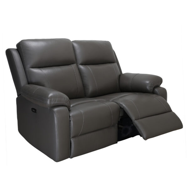 Two-Seater Living Room Recliner - Omega – Premium Half Leather Sofa Set ...