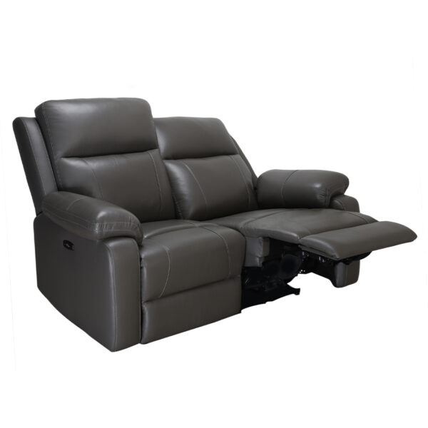 Two-Seater Living Room Recliner - Omega – Premium Half Leather Sofa Set ...